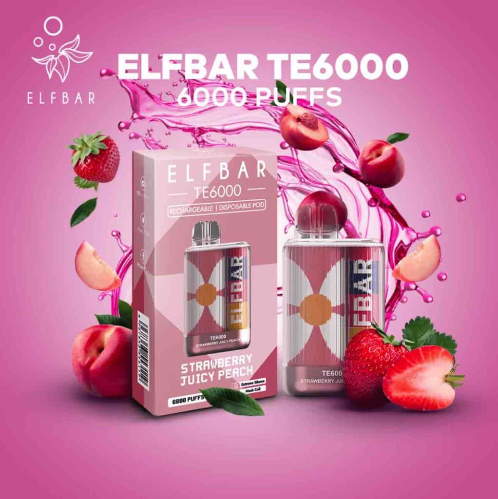 ELF BAR TE6000 PUFFS DISPOSABLE VAPE POD - Vape Vandal - Best vape e ...
