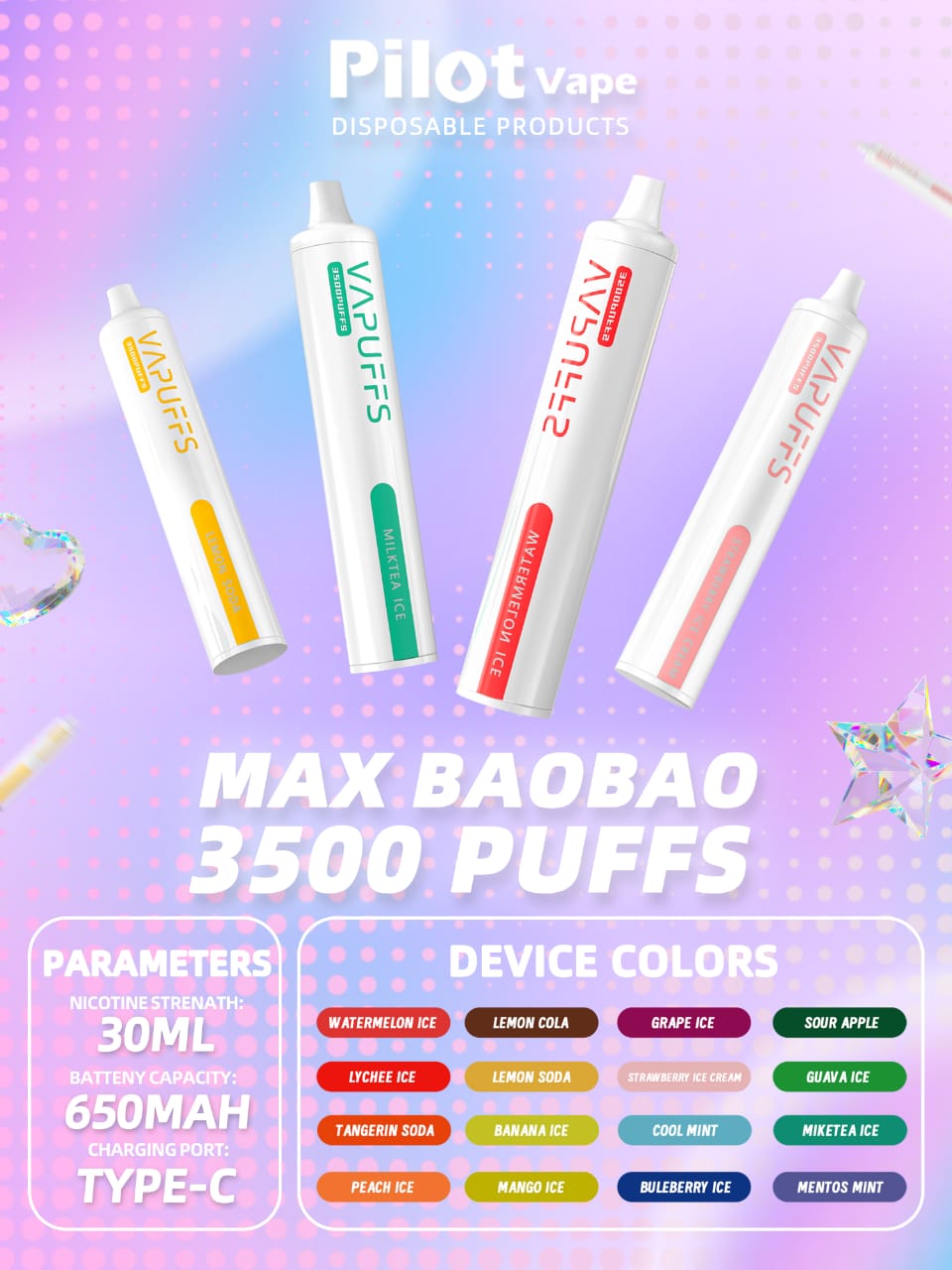 PILOT VAPE DISPOSABLE VAPE POD 3500 PUFFS - Vape Vandal - Best vape e ...