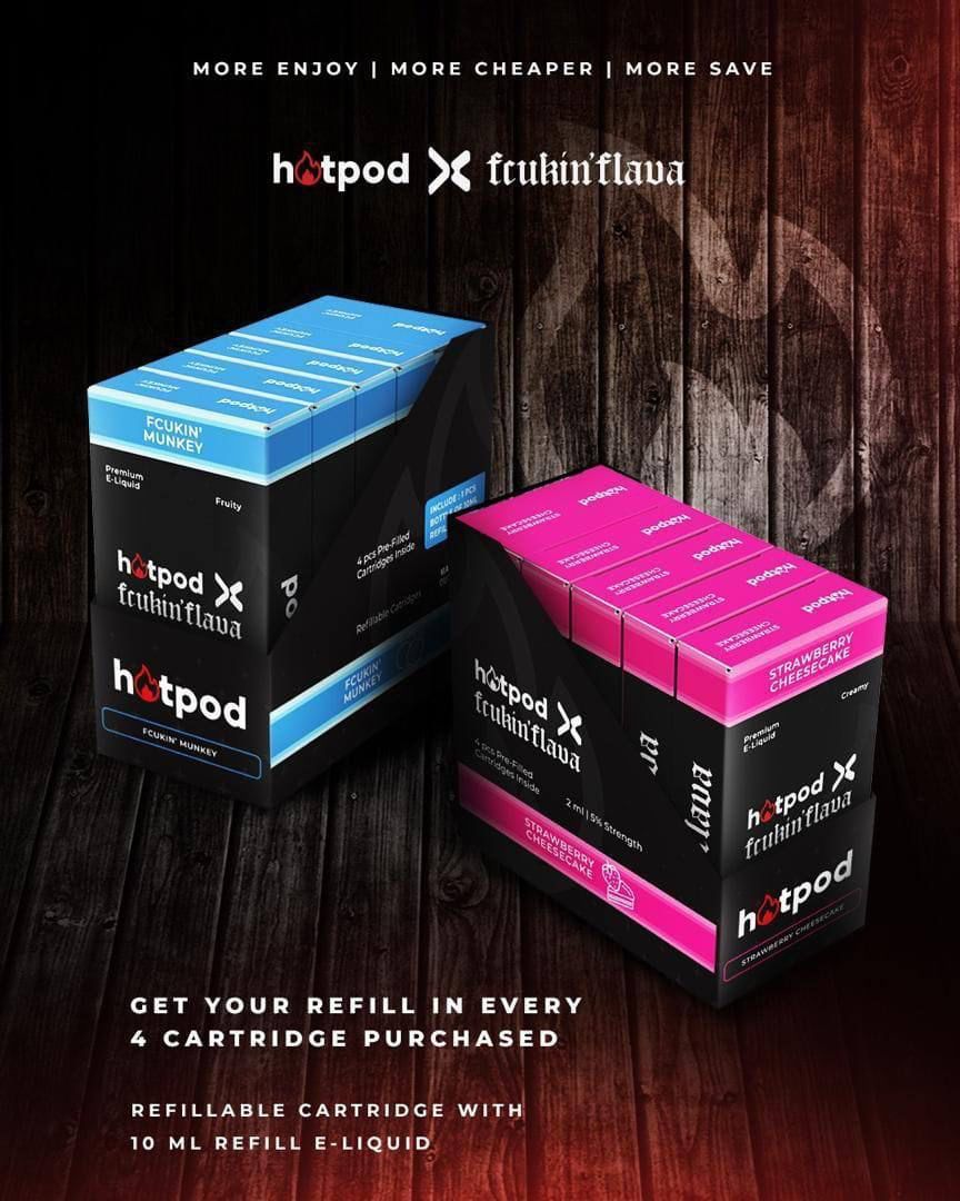 HOTPOD X FCUKIN FLAVA CARTRIDGE (COMPATIBLE WITH NANOSTIX DEVICE ...